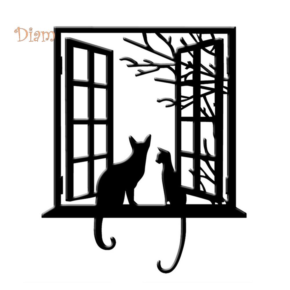 Buy BL Window Cats Metal Cutting Die DIY Scrapbooking Emboss Paper Card ...