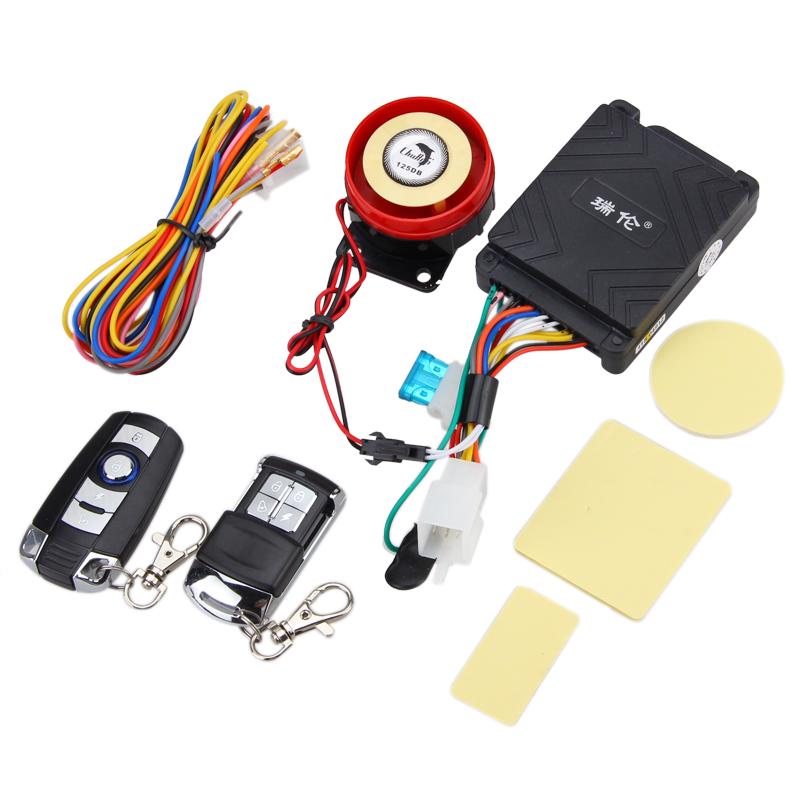 Buy Motorcycle Scooter Remote Control Anti-theft Alarm Security System ...
