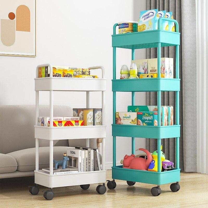 Cheap Small Cart Storage Rack, Floor Mounted, Multi-layer Kitchen ...