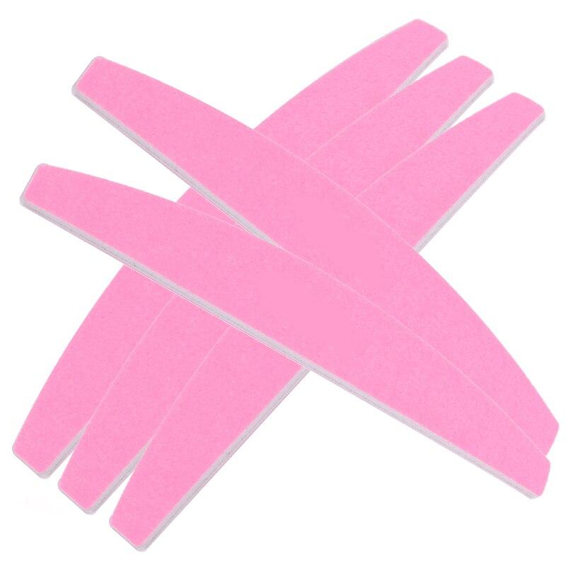 Buy 10Pcs Nail Art Files Grit 180/240 Sanding Pink File Buffer Polish ...