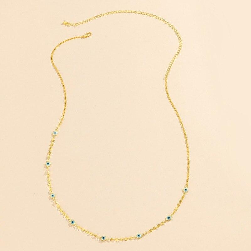 Buy Hip Hop Evil Eye Waist Chain for Women Fashion Geometric Metal ...