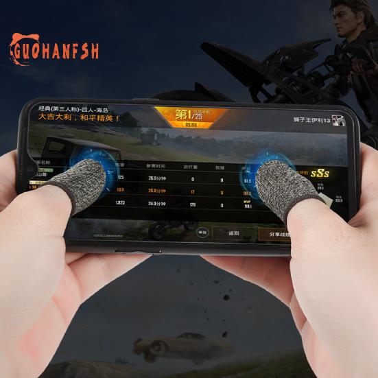 Buy 1Pair Finger Cots Non-Scratch Fiber Fiber Mobile Game Finger ...
