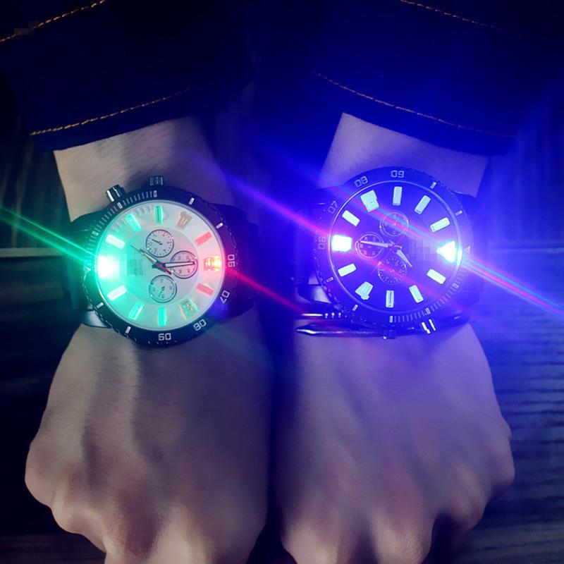 Buy Men/Women Students Watch Fashionable LED Luminous Silicone Strap ...