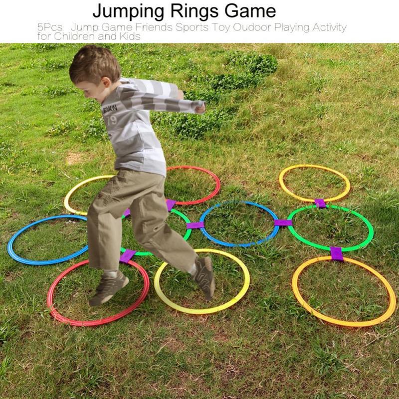 Buy 5Pcs Jumping Rings Game Sports Toy Outdoor Playing Activity for ...