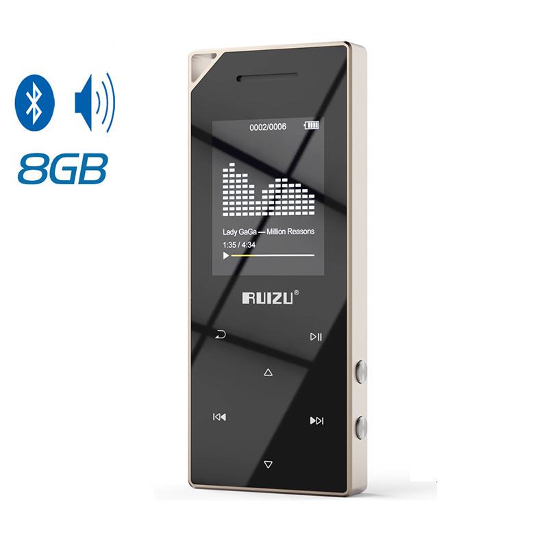 Buy RUIZU D05 Metal Bluetooth MP3 Player Portable Audio 8GB Sport Mp3 ...
