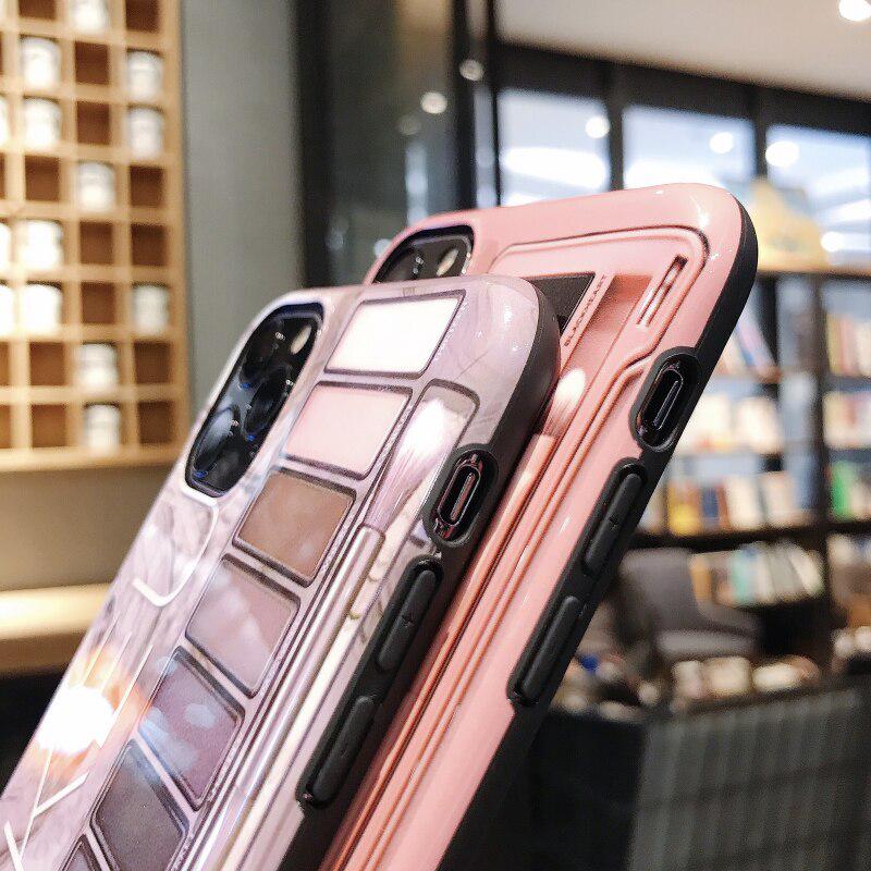 Buy Makeup Eyeshadow Palette Phone Cases Glossy Soft Silicone ...