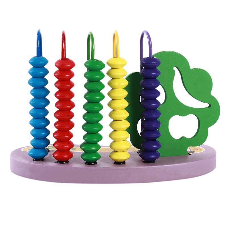 Computing Rack Kids Wooden Toys Child Abacus Counting Beads Math Toys ...