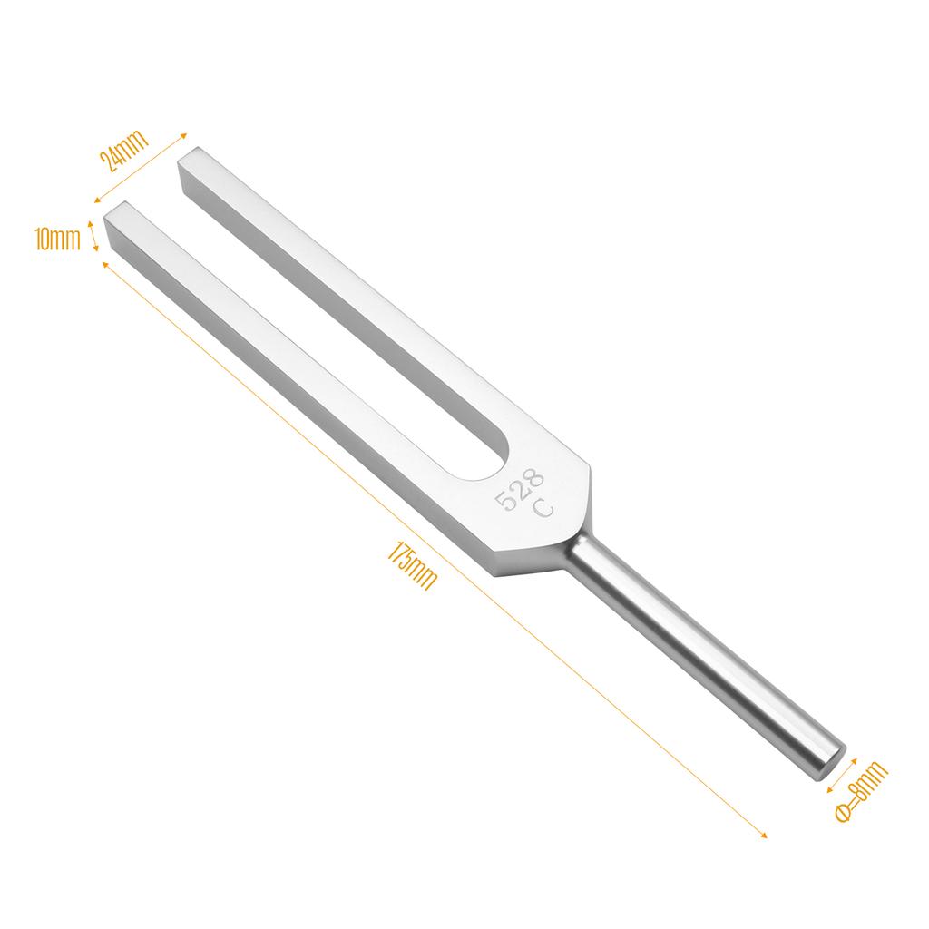 Buy Aluminum Alloy Tuning Fork 528C 528Hz Pitchfork with Mallet ...