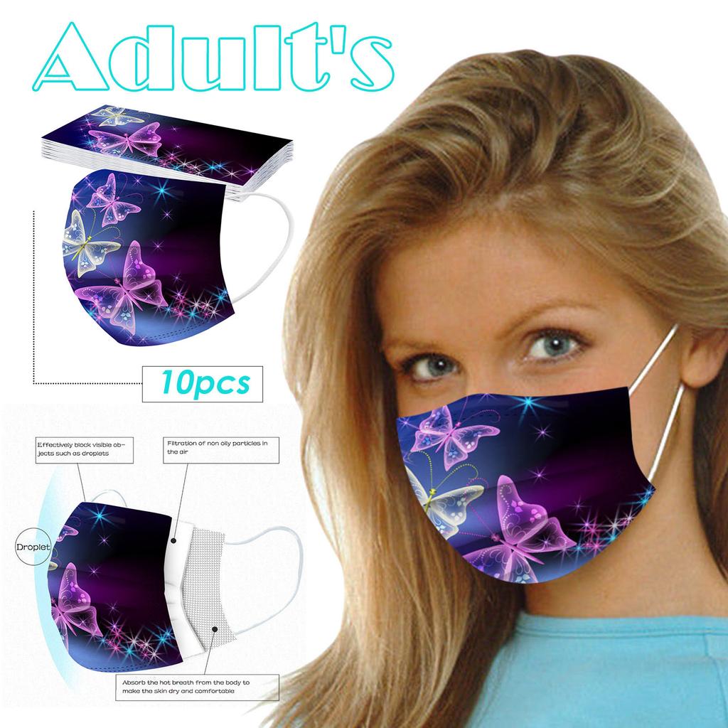 Buy [FAY] 10PCS Adult Butterfly Disposable Protection Three Layer ...