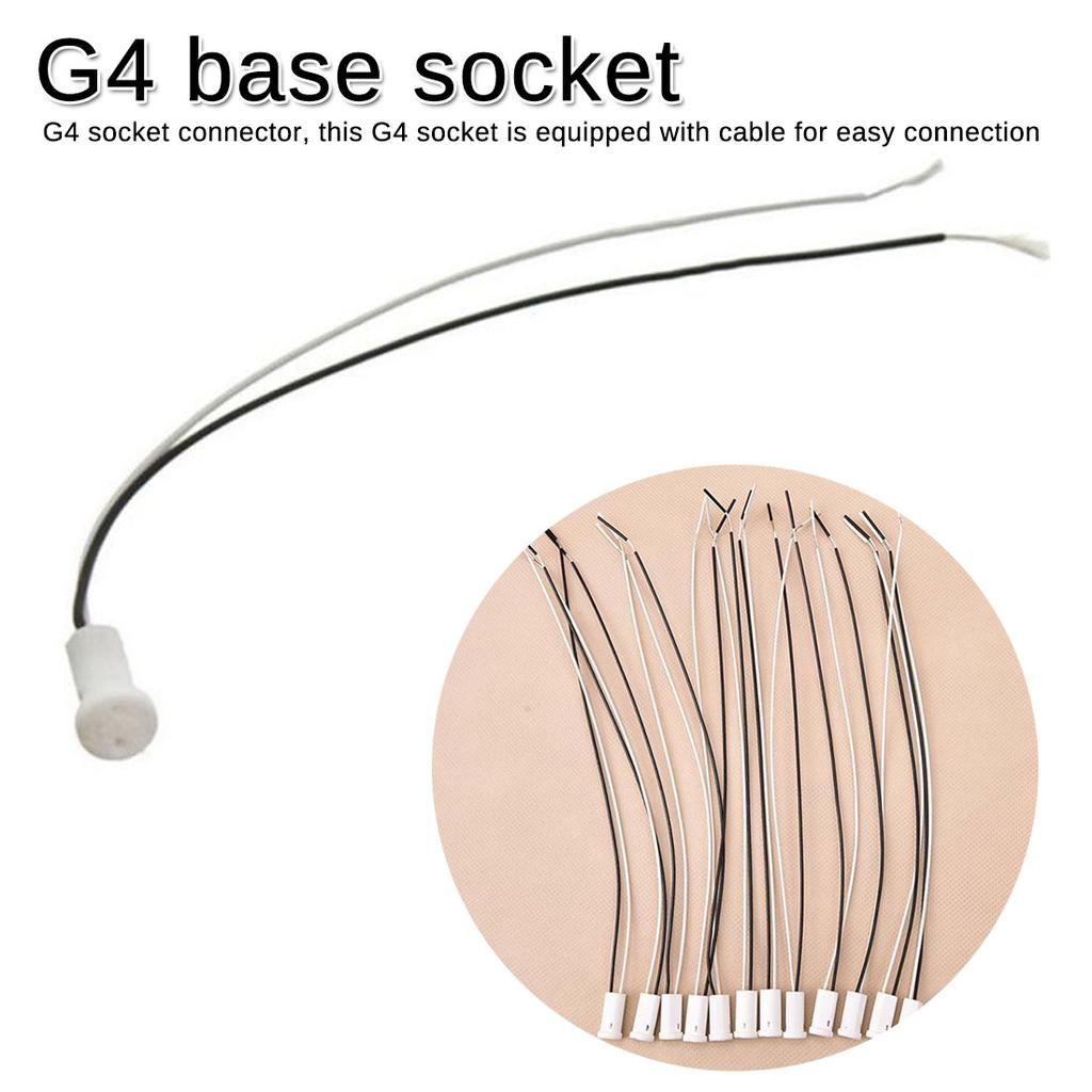 G4 Base g4 Socket plug special ceramic g4 Holder Head Wire Connector G4 ...