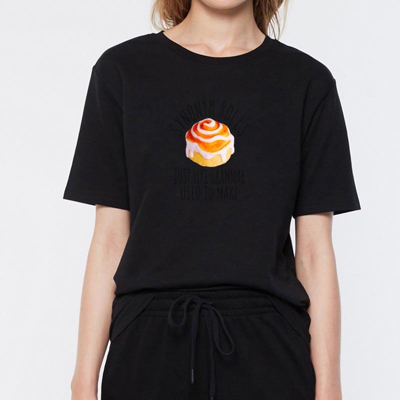 Buy Great Synonym Rolls Grammar Pun Joke Novelty Tshir Print Women buy-great-synonym-rolls-grammar-pun-joke-novelty-tshir-print-women