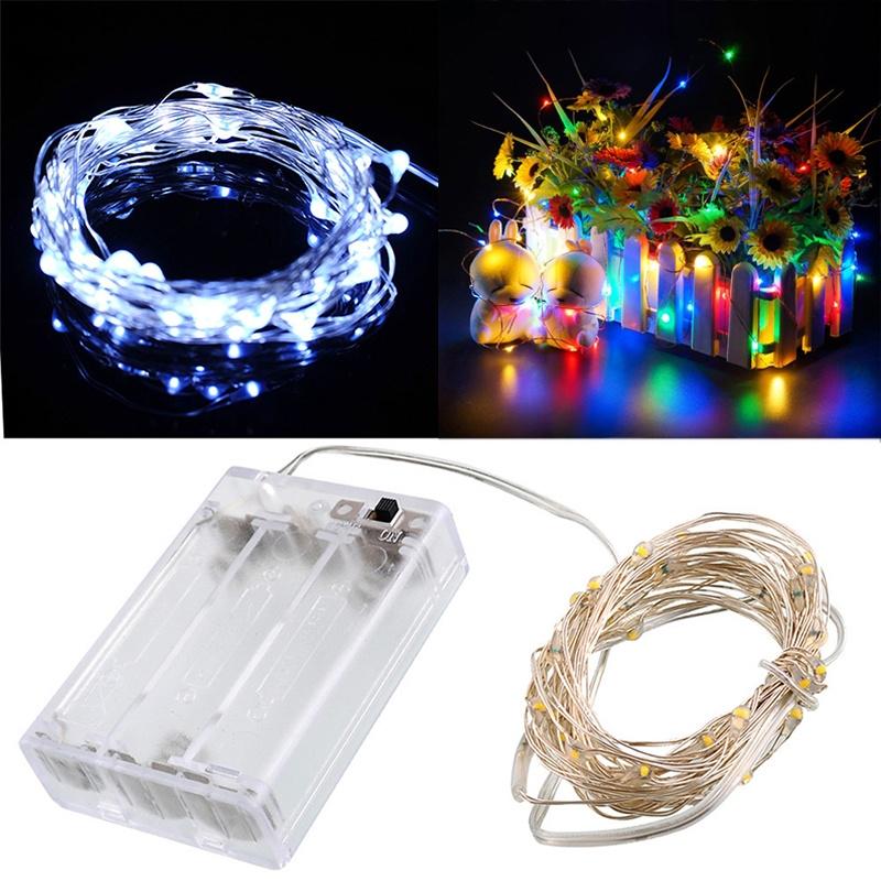 Buy 2 Meters LED Copper Wire Holiday Decoration Light String Christmas ...