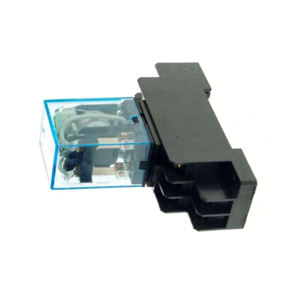 Buy 24VAC 5A Coil Power Relay MY2NJ HH52P-L 8 Pins 2P2T DPDT With Socket Base Top at affordable ...