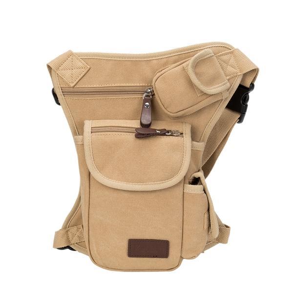 Buy Multiction Outdoor Sport Leg Bag Canvas Waist Bag Thigh Pouch Money ...