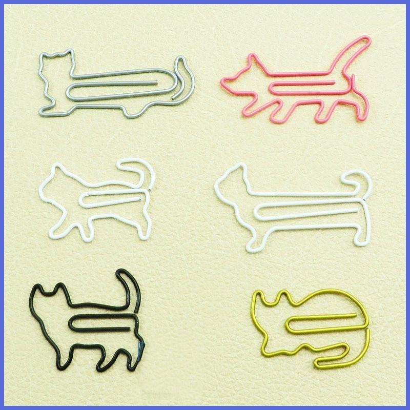 10 Pcs Creative Cute Paper Clips Bookmark Memo Clip for Office School ...