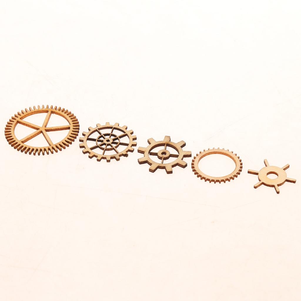 Buy 10 Pieces Punk Wood Shapes Craft DIY Decor Embellishment Kids ...