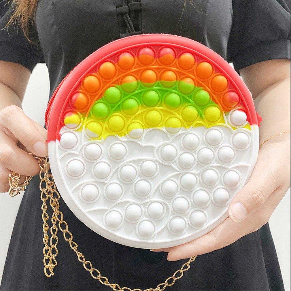 Cheap Shoulder Bag Toy Decompression Push Bubble Compression Toy Fun ...