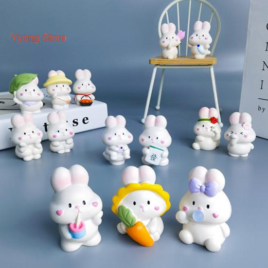 Cheap Rabbit Statue Vivid Appearance Resin Cute Miniature Bunny ...