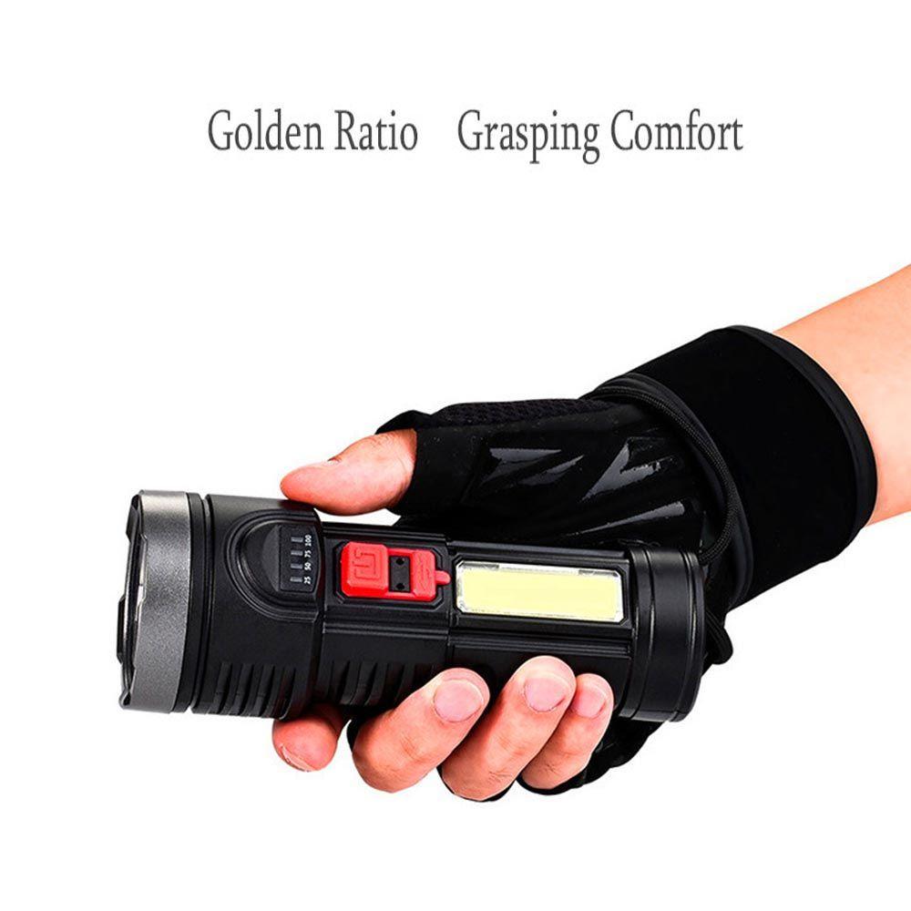 Strong Light Flashlight Cob Side Light Multi-function Led Portable ...