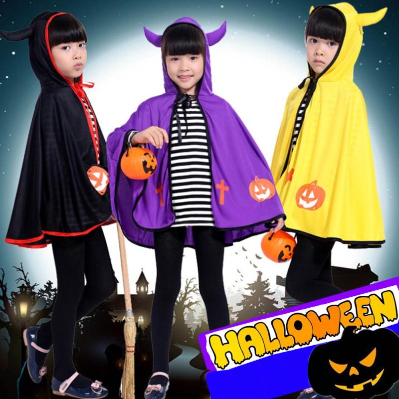 Buy Children's Costume Halloween Props Horns Cloak Cloak Performance ...