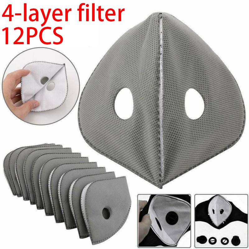 Buy 12x FaceMask Replacement Filters Anti-Haze Active Carbon Filter ...