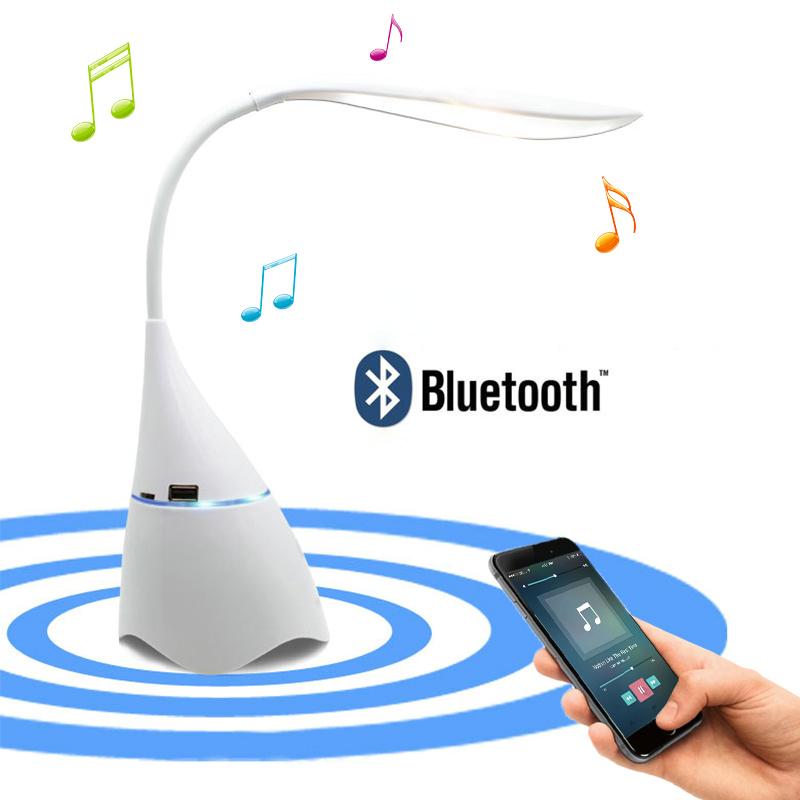 Buy Wireless Bluetooth Speaker Touch Desk Lamp Smart Creative Night ...