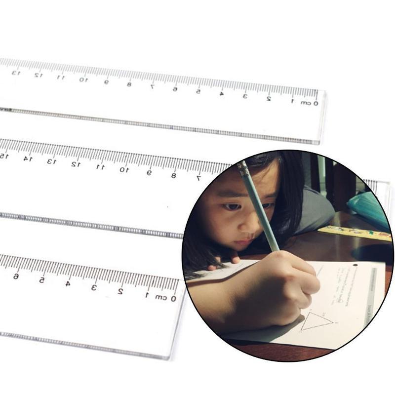 Buy 4pcs Students Maths Geometry Stationery Ruler Set Squares ...