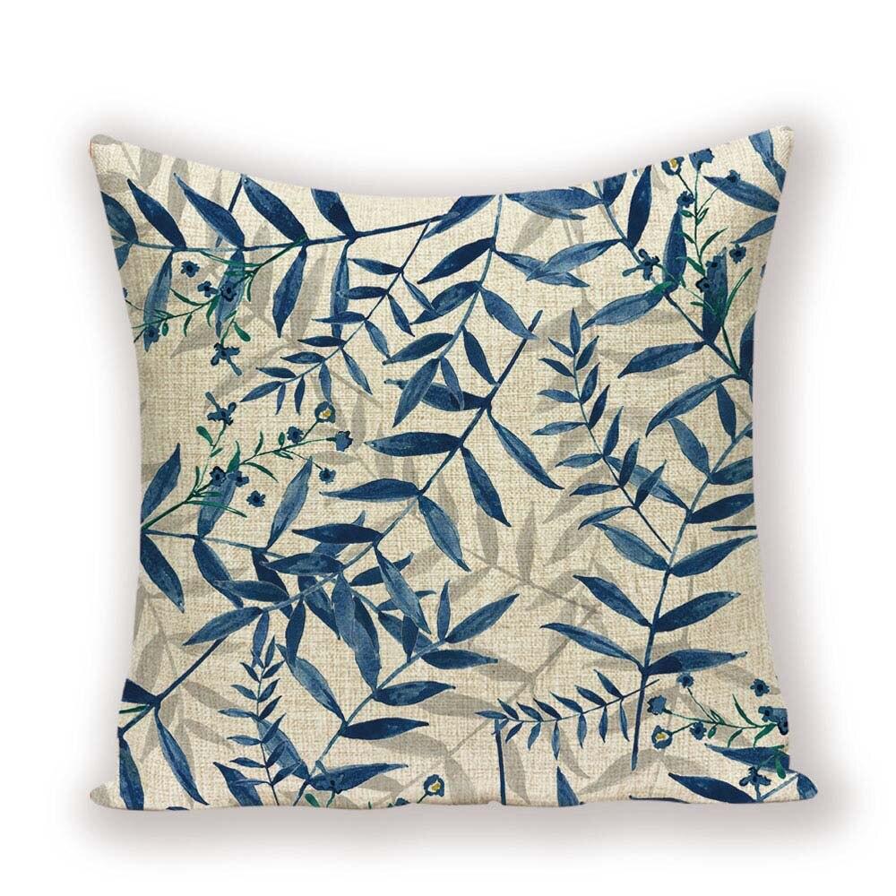 Koupit Tropical Leaf Cushion Cover Spring Plant Leaf Pillows Covers ...