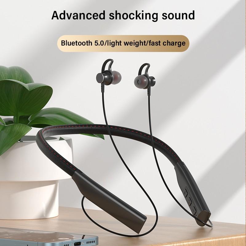 Wireless Bluetooth Earphones TWS Sports Neck-Mounted Running Headset ...
