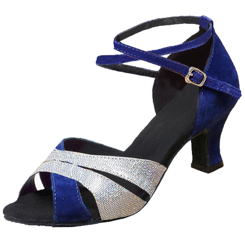 Buy Women's Rumba Waltz Prom Ballroom Latin Salsa Dance Shoes Square ...