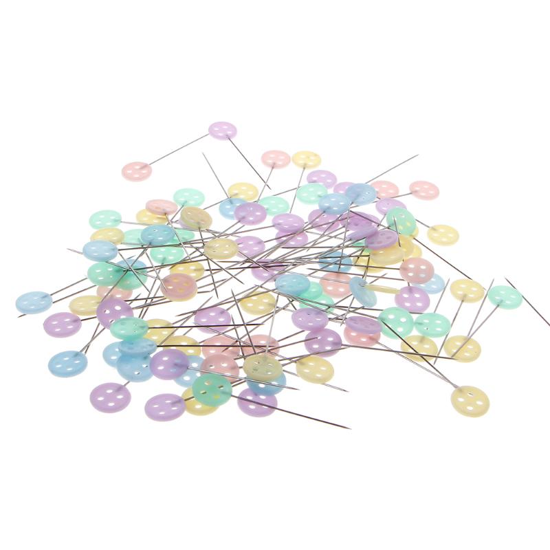 Buy 100 Pcs Push Pins Button Style Positioning Needles For Manual ...