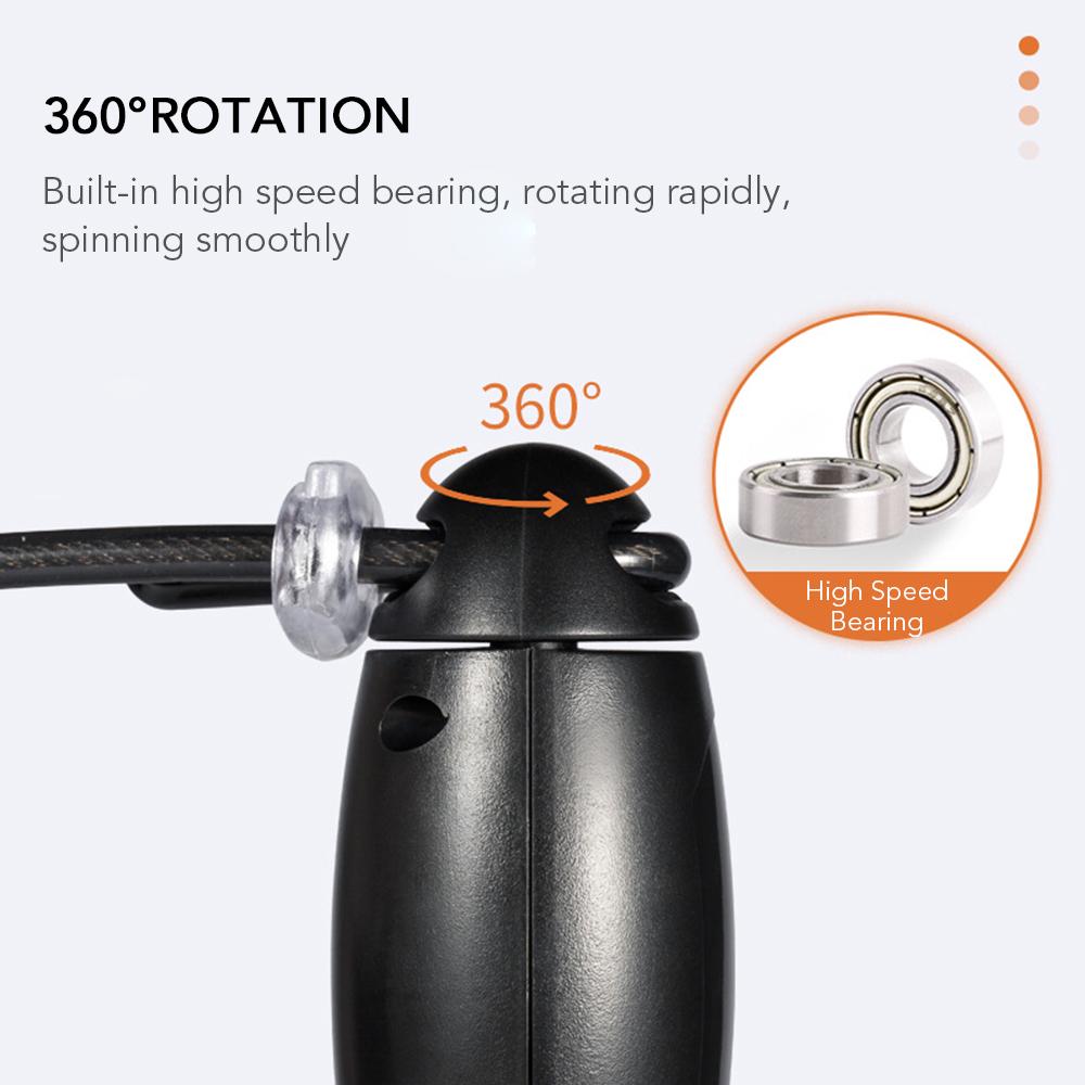 Satın alın Skip Rope Steel Wire Rope Adjustable Sports Rope With ...