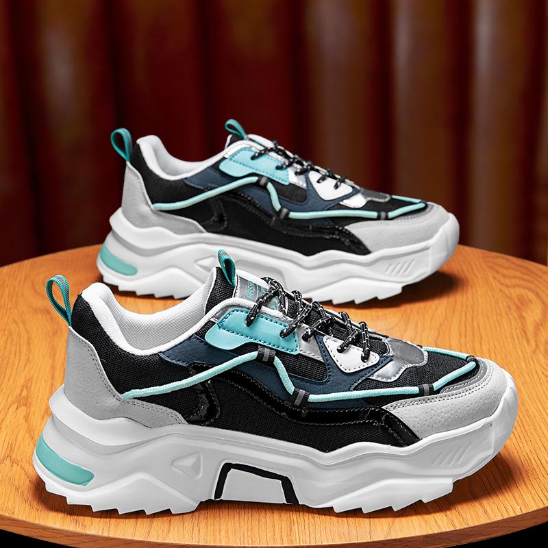 Men Clunky Sneakers Shoes Basketball Sneakers Running Shoes Athletic ...