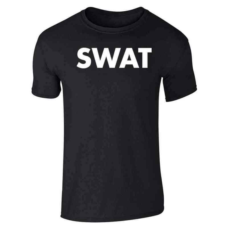 Buy Swat Team Police Classic Cosplay Staff T Shirt Raglan Printing Man ...