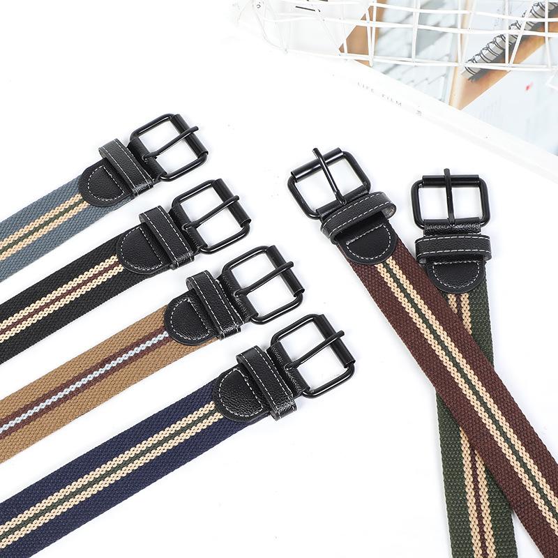Men's Faux Nylon Pin Buckle Belt Fashion Outdoor Tactical Sports Belt ...