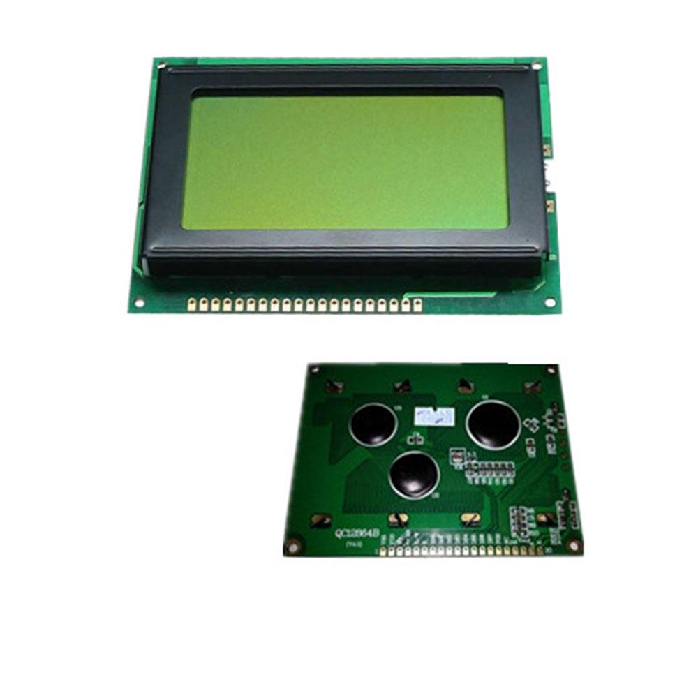 Buy 12864 128x64 Dots Graphic LCD Display Module Yellow Green Color ...