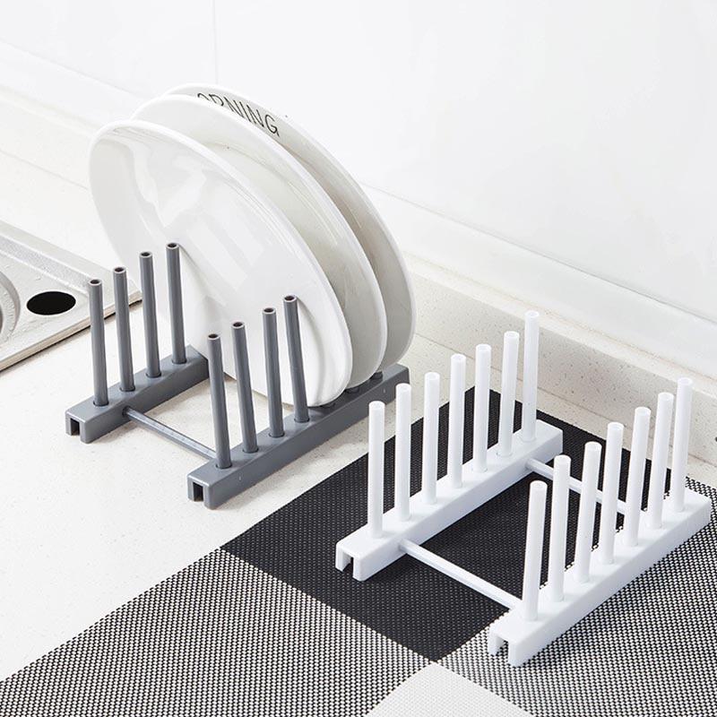 Buy Home&Living Daily Kitchen Dish Shelf Rack Plastic Storage Shelf ...