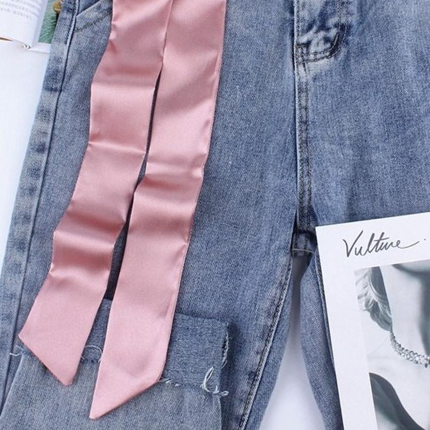 Buy Fashion Wide Waist Fabric Belts Women Ladies Silk Scarf Solid ...