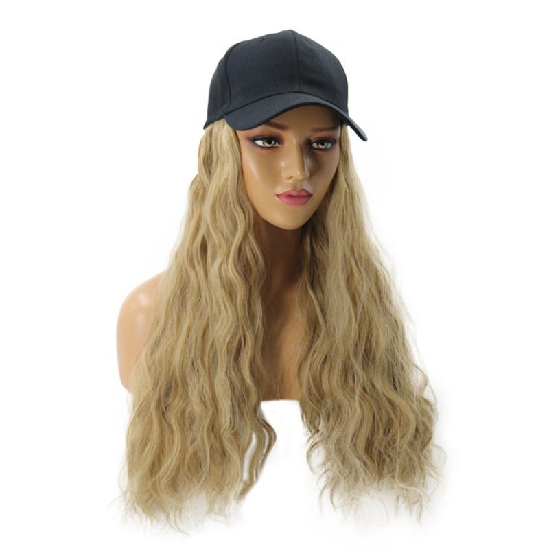 Buy Curly Cap Wig Hat Long Wavy Cosplay Halloween Party Club Hair Make ...