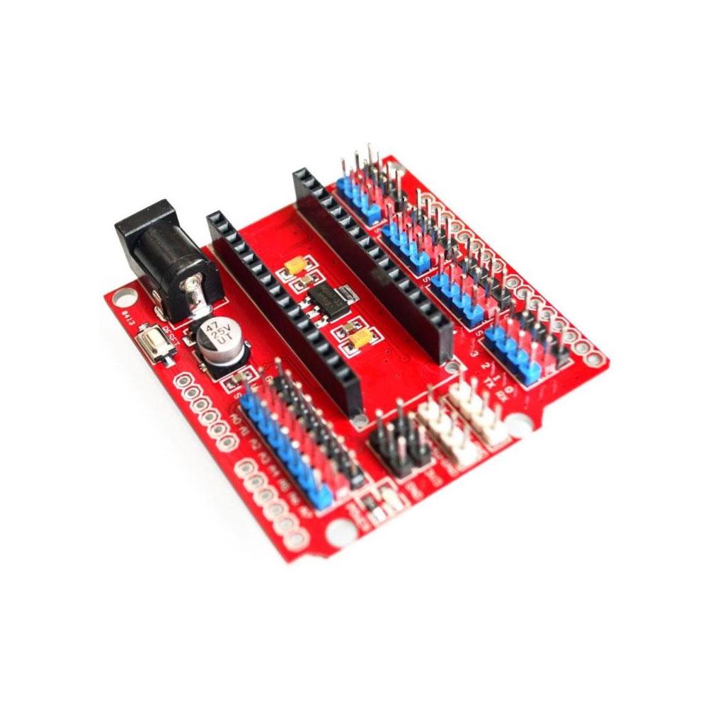 Buy Red And Black PCB Arduino NANO UNO Breakout Shield Expansion ...