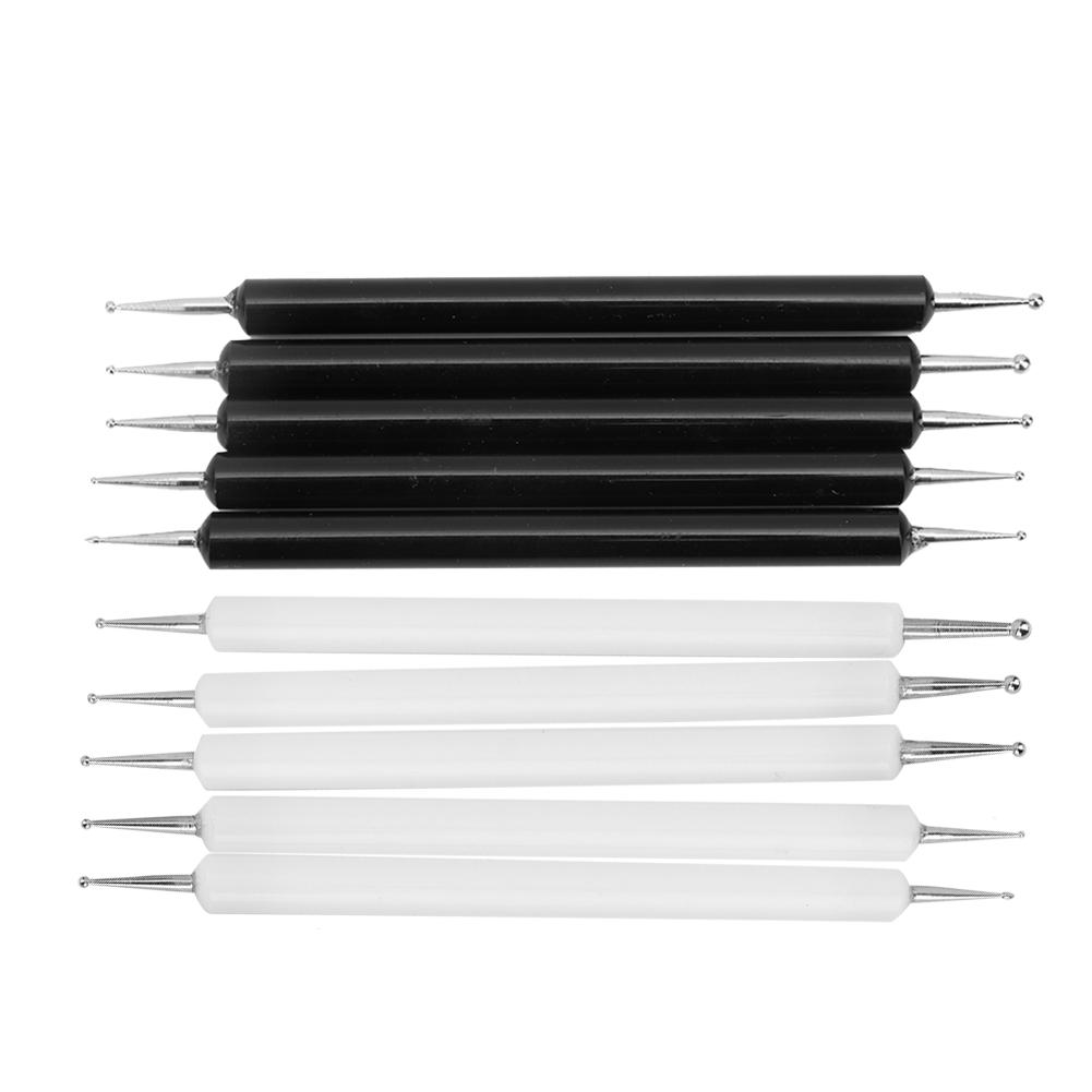 Buy 5Pcs Double End Acrylic Rod Round Head Clay Indentation Pen DIY ...