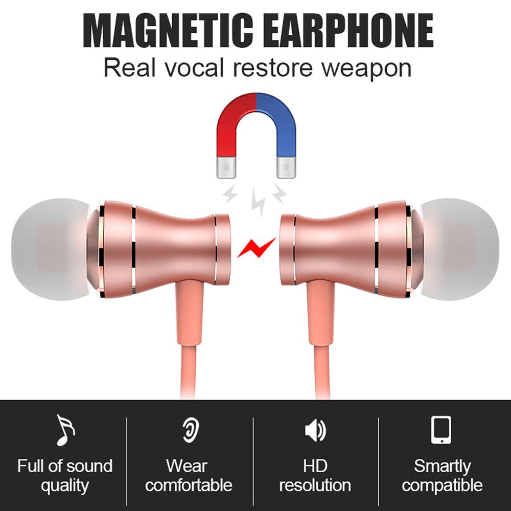Buy In Ear Headphones Magnetic Earbuds HiFi Stereo Sports Headsets With ...