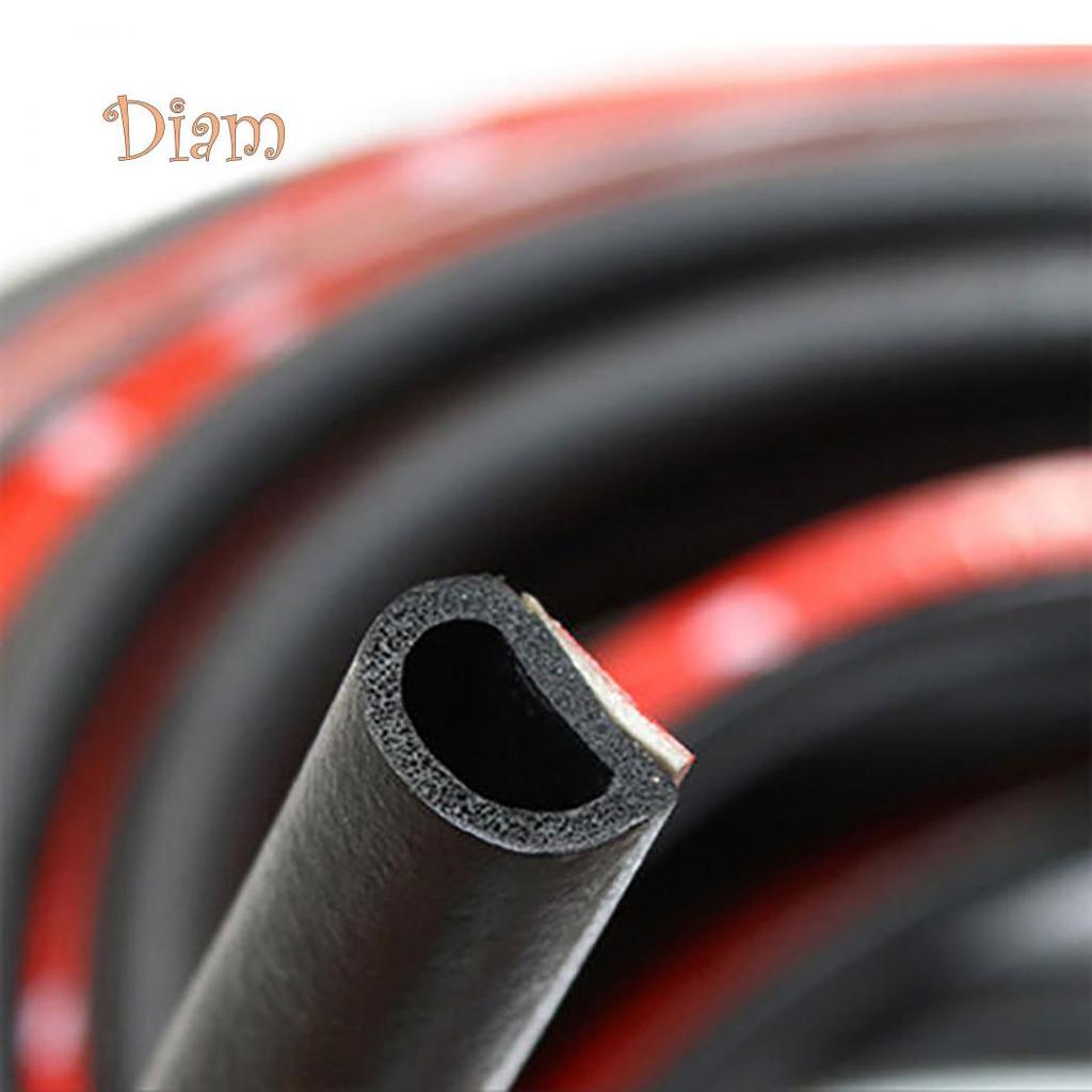 DAG 8m EPDM Rubber Large D Shape Car Door Window Trim Edge Moulding ...