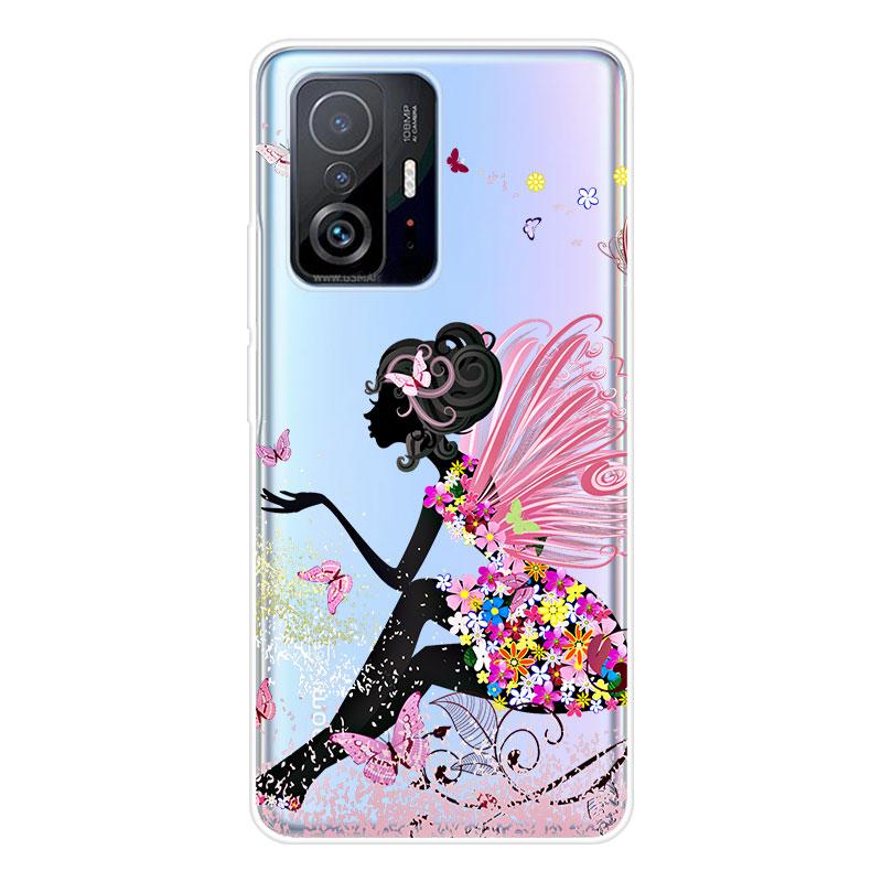 Buy For Xiaomi 11T Pro 11 T Case Soft Silicone Back Cover Cartoon Phone ...