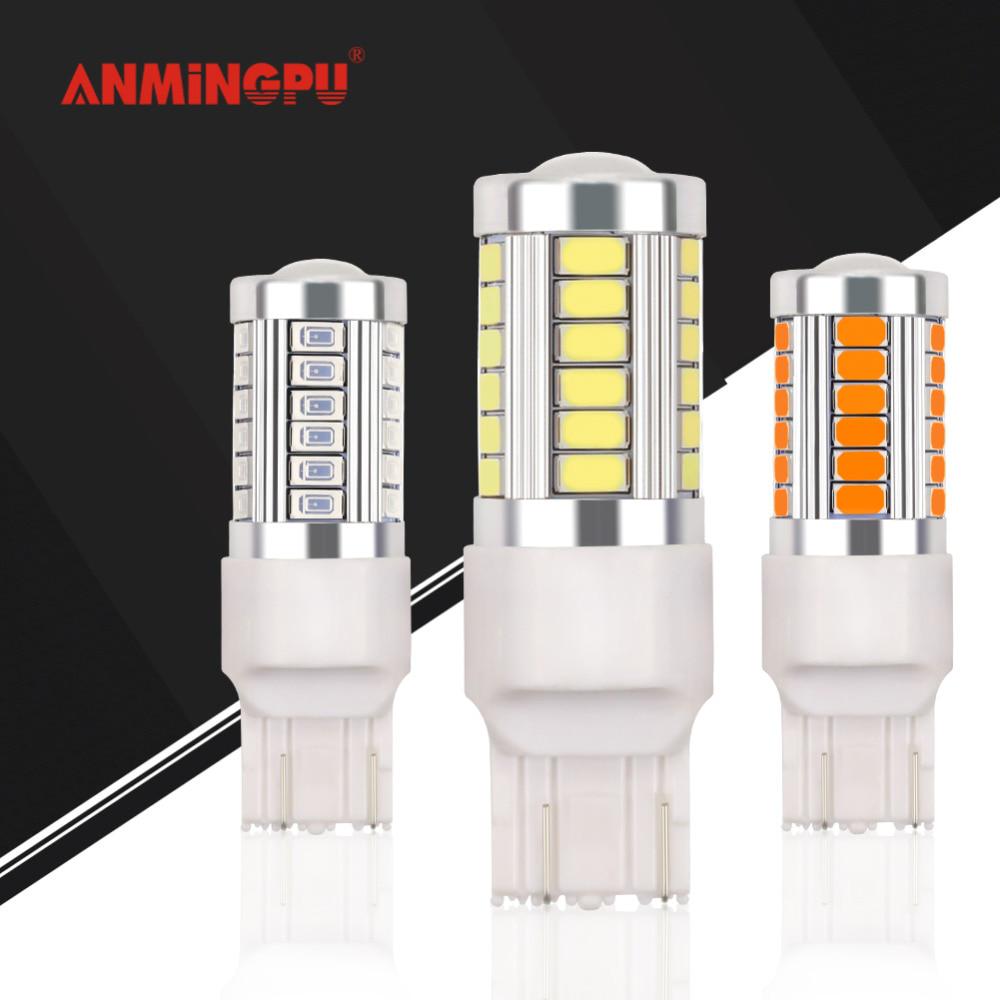 ANMINGPU 1x Sinyal Lambası W21 / 5W T20 Led 33 SMD 5730 Ters Dönüş Sinyal Işığı 7443 7440 W21W ...