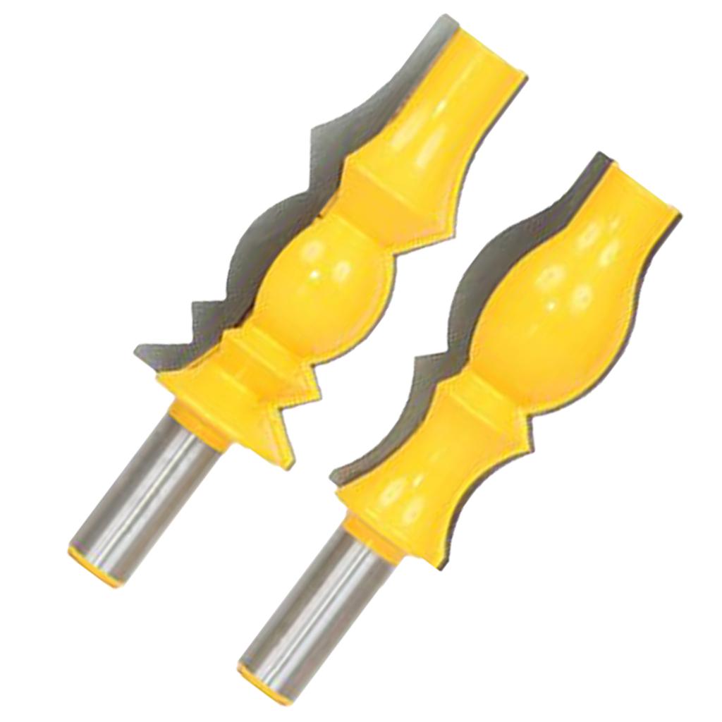 Buy 2pc 1/2" Shank Large Reversible Crown Molding Router Bit ...