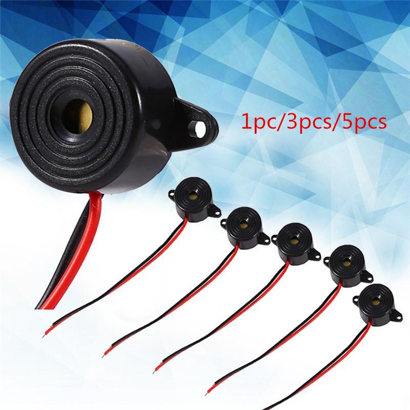 3-24V Piezo Electronic Tone Buzzer Alarm Continuous Sound Cable Length ...