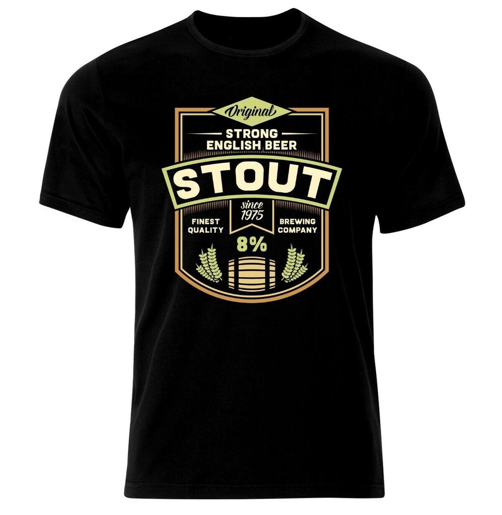 Label Strong English Beer Bier T Shirt Leisure Soft Men O Neck T-shirt ...