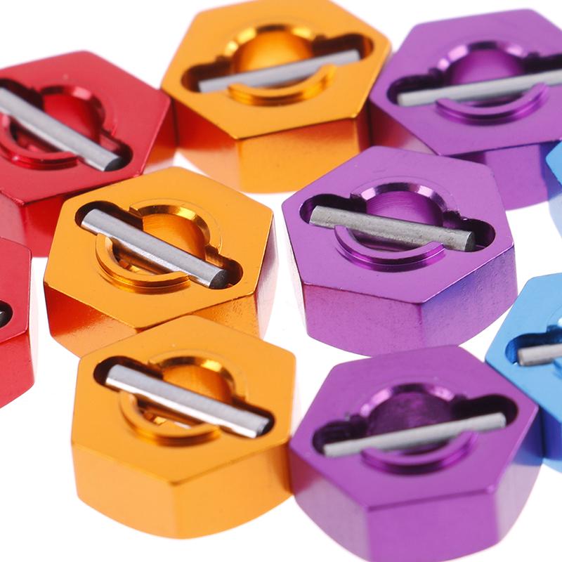 Buy 4Pcs Aluminum Wheel Hex Nut 12Mm With Pins Drive Hubs Hsp 1/10 at ...