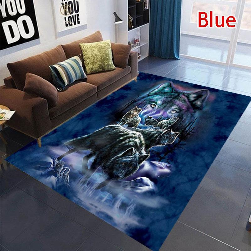 Buy Wolf and Sayings Printed Runner Rug Area Rugs for Living Room ...